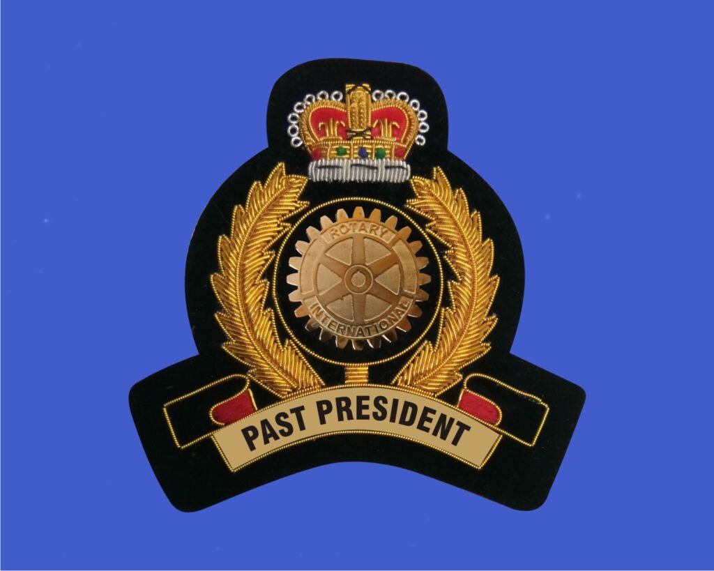 Hand Embroidered – Club Past President Badge – Mohan Plastic Industries
